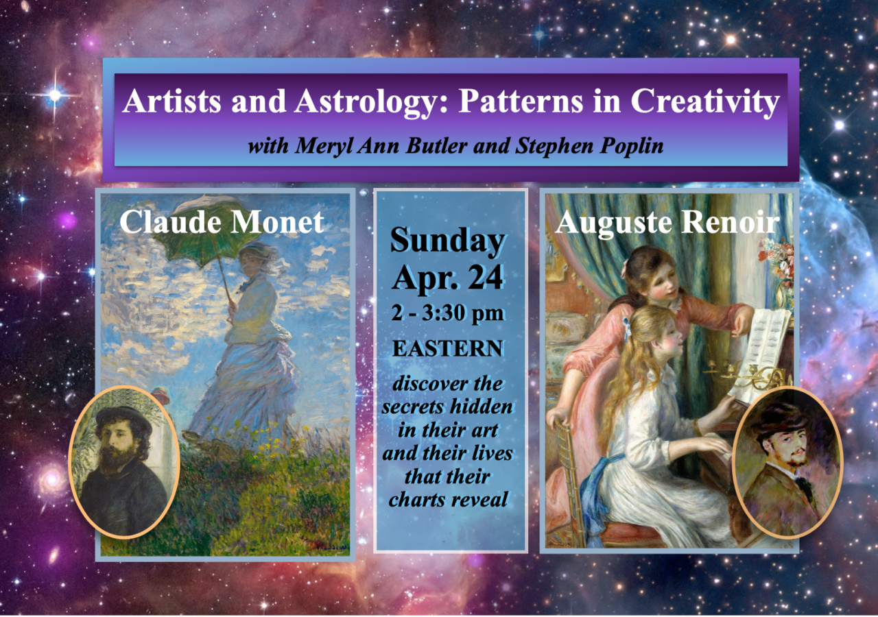 Art Astrol Monet/Renoir – April | Ocean View Arts